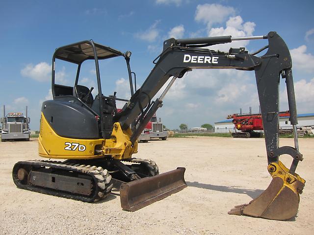2008 JOHN DEERE 27D MINI EXCAVATOR - LOADER - 22 PICS
